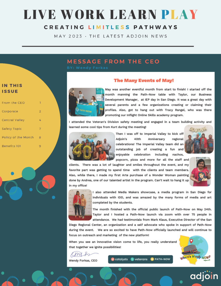 Team Member Updates | Adjoin