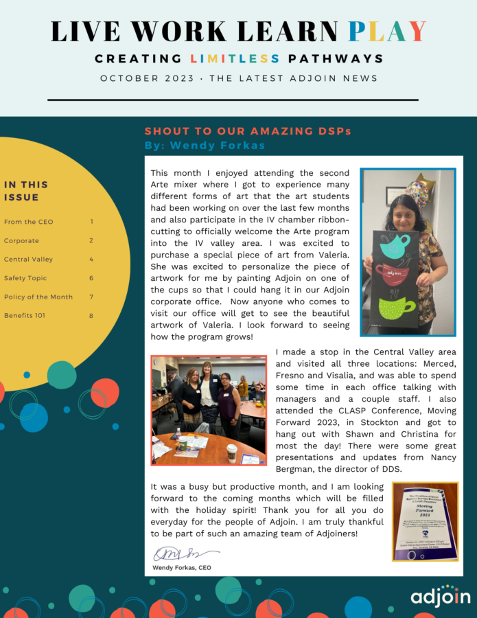 Team Member Updates | Adjoin